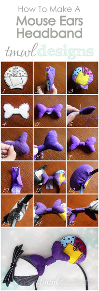 How To Make A Mouse Ears Headband - Christmas Nightmare – TMWL Designs