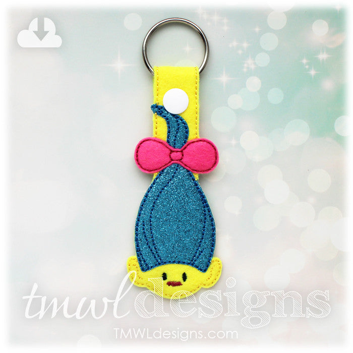 Bow Tied Hair Troll Key FOB – TMWL Designs