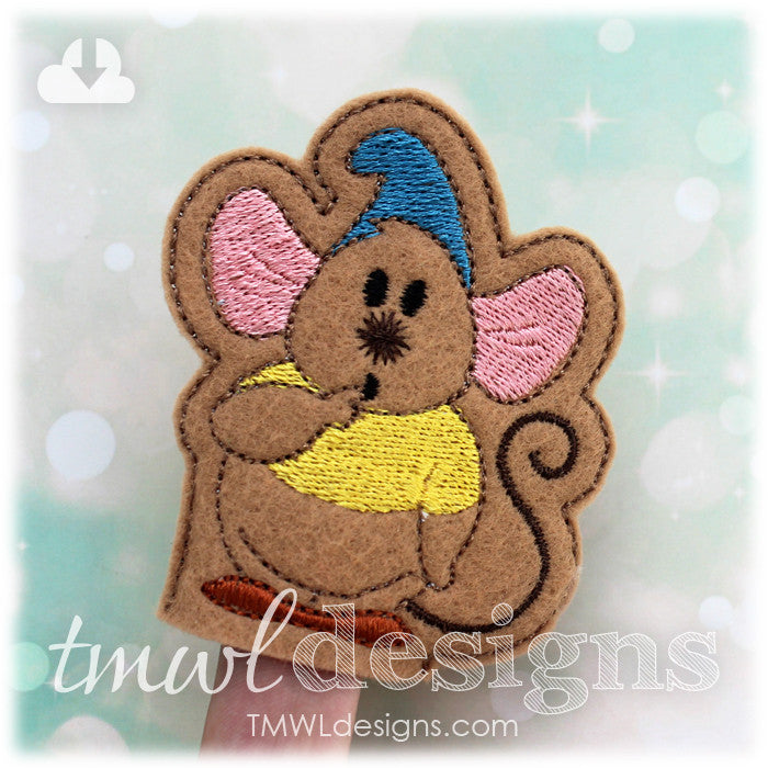Cinderella Mouse B Finger Puppet – TMWL Designs